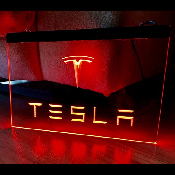 Other | Tesla Led Neon Light Sign 8x12 | Poshmark